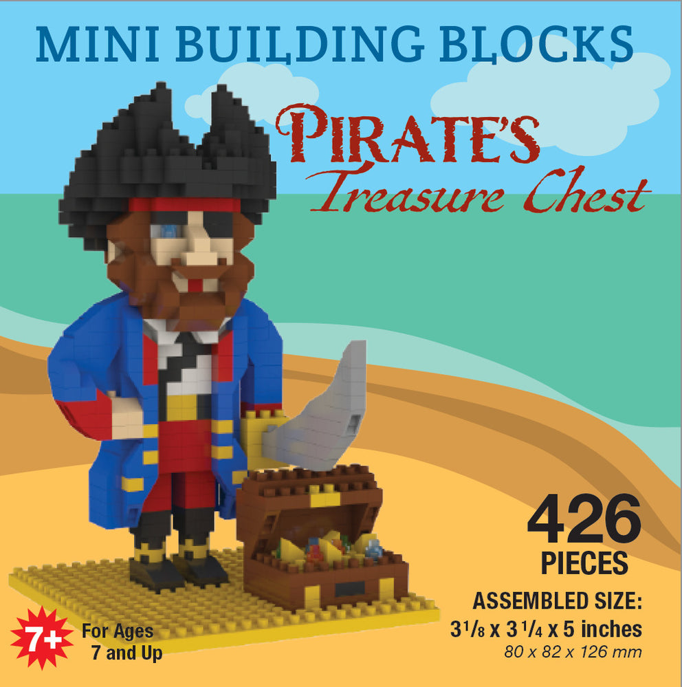 Pirate & Treasure Chest Mini Block Set | TheMiniBlock.com