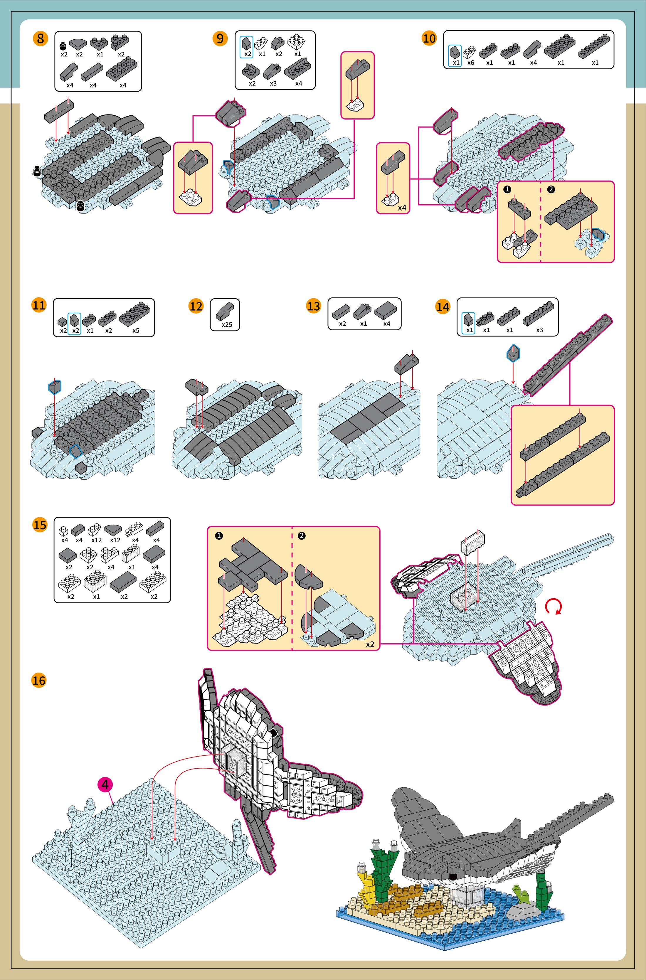 Stingray Mini Block Set | TheMiniBlock.com