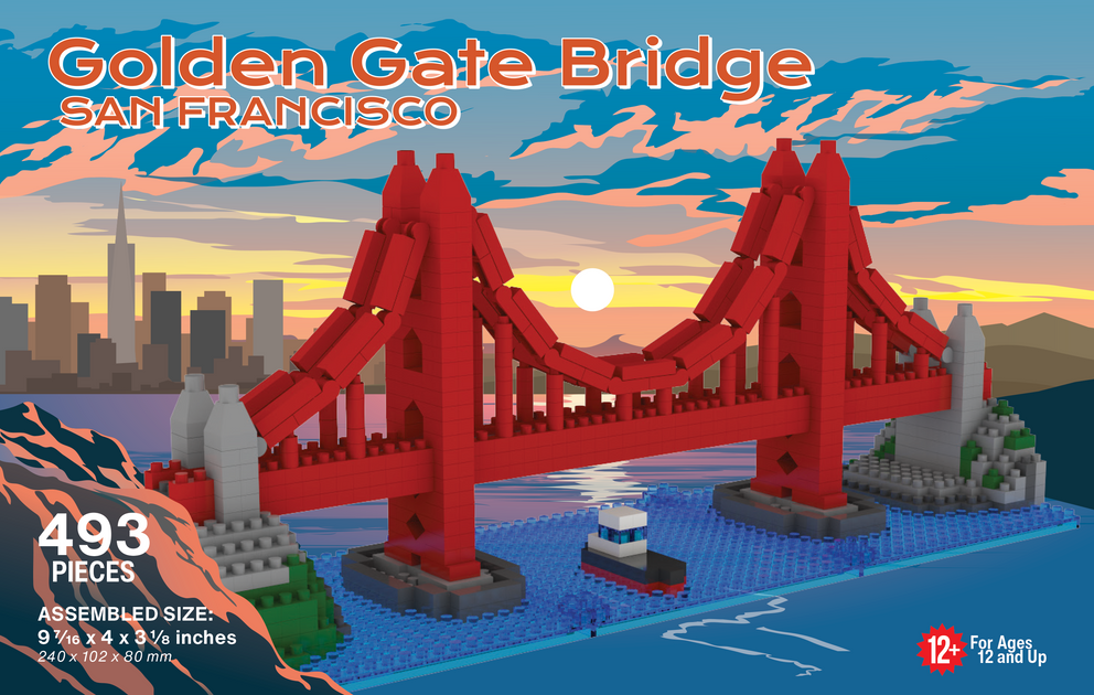Golden Gate Bridge Mini Block Set | TheMiniBlock.com