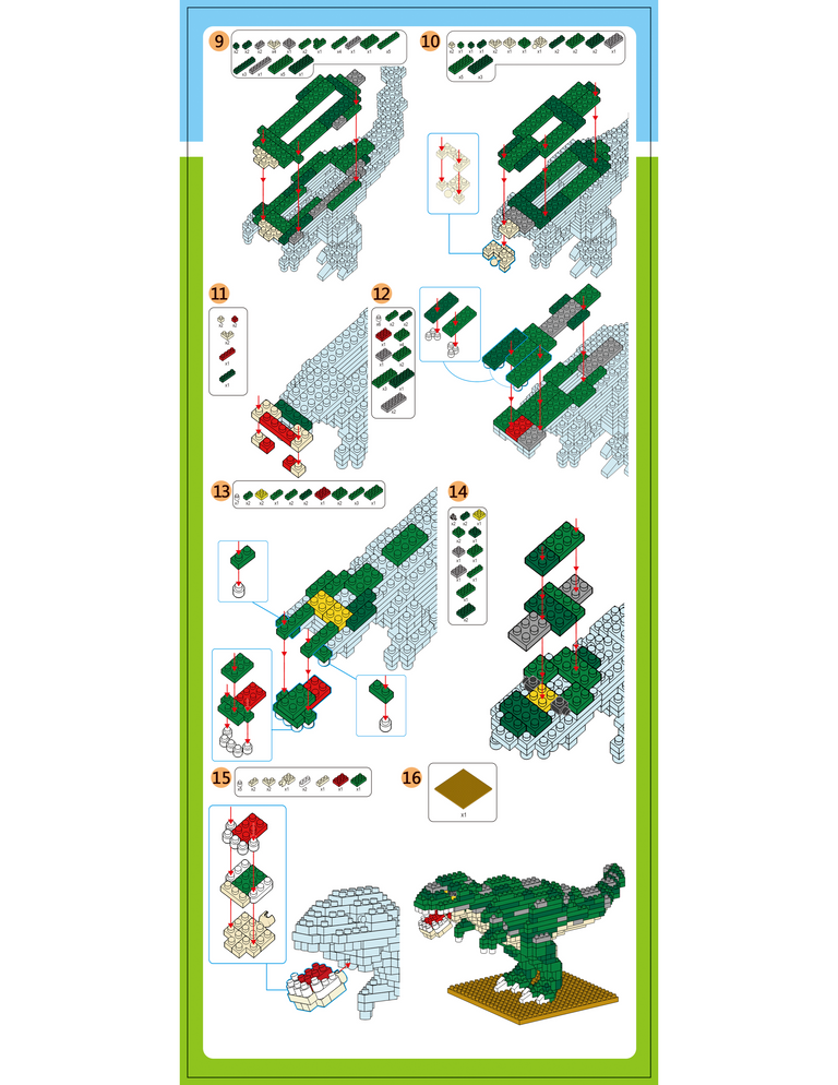 T-Rex Mini Block Set | TheMiniBlock.com