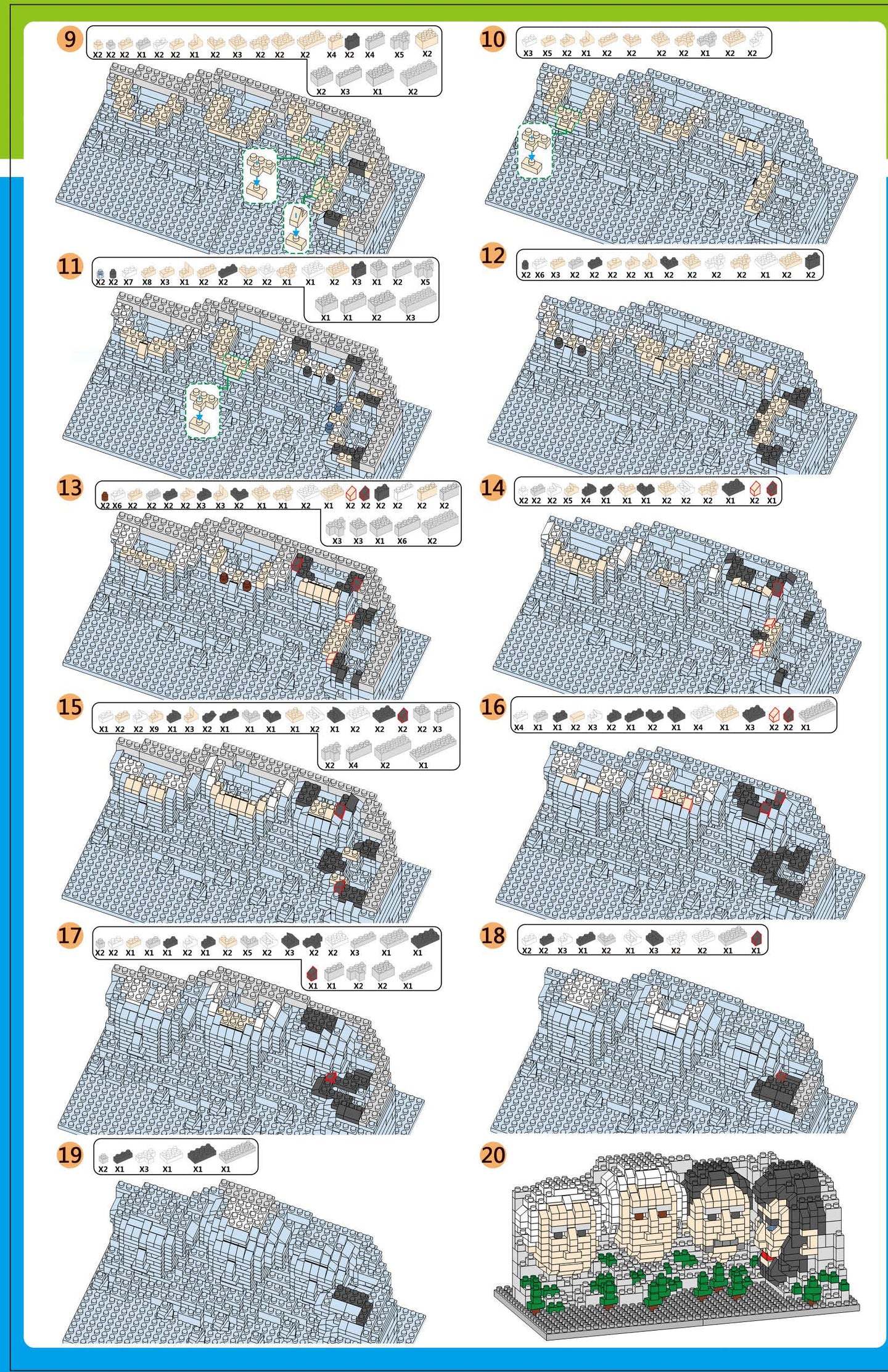 Mt. Rushmore Mini Block Set | TheMiniBlock.com