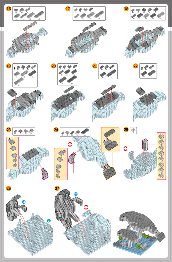 Manatee Mini Block Set | TheMiniBlock.com