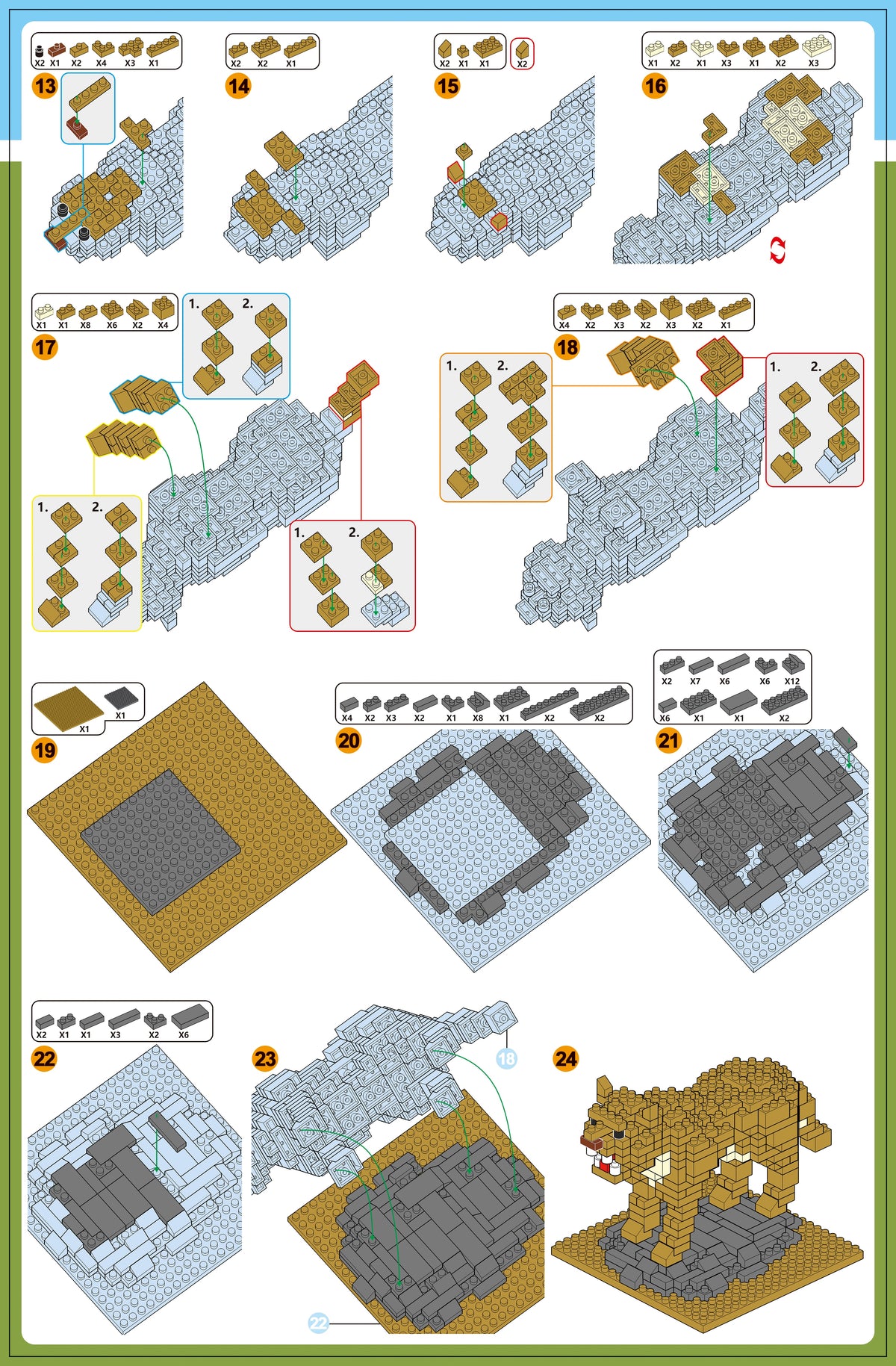 Mountain Lion Mini Block Set | TheMiniBlock.com