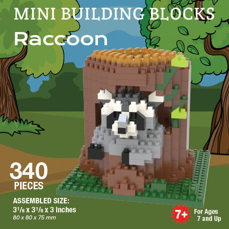 Raccoon Mini Block Set | TheMiniBlock.com