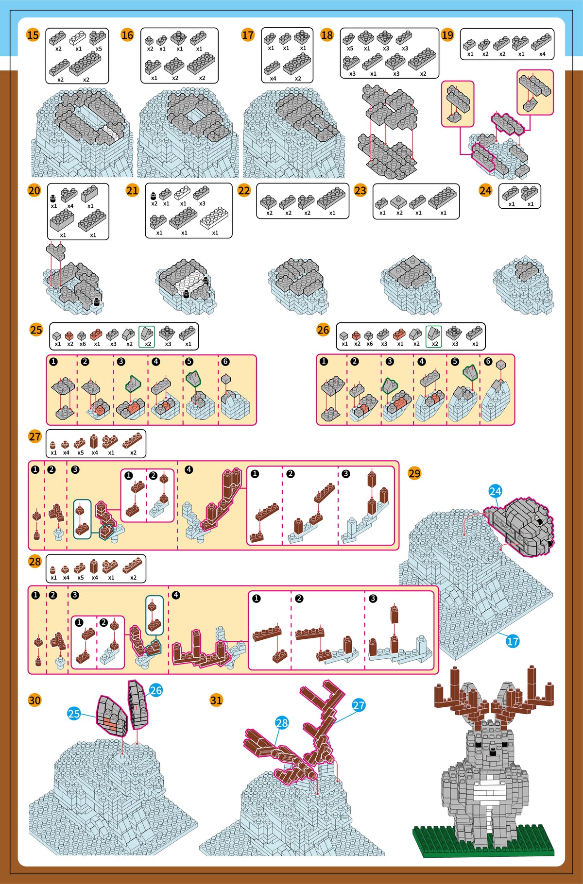 Jackalope Mini Block Set | TheMiniBlock.com
