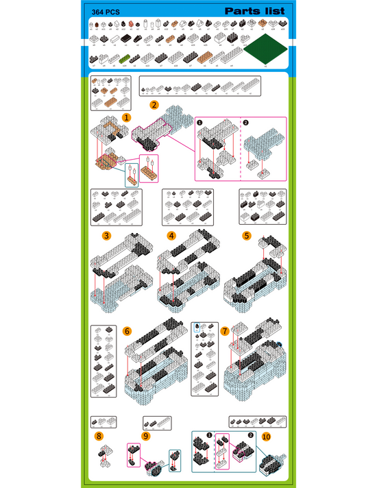 Cow Mini Block Set | TheMiniBlock.com