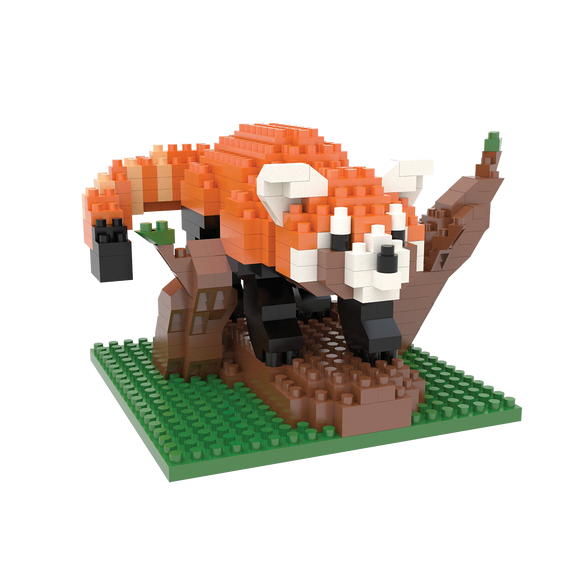 Red Panda Mini Block Set | TheMiniBlock.com