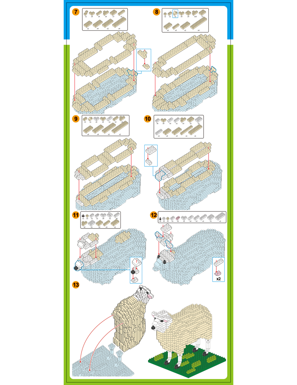 Sheep Mini Block Set | TheMiniBlock.com