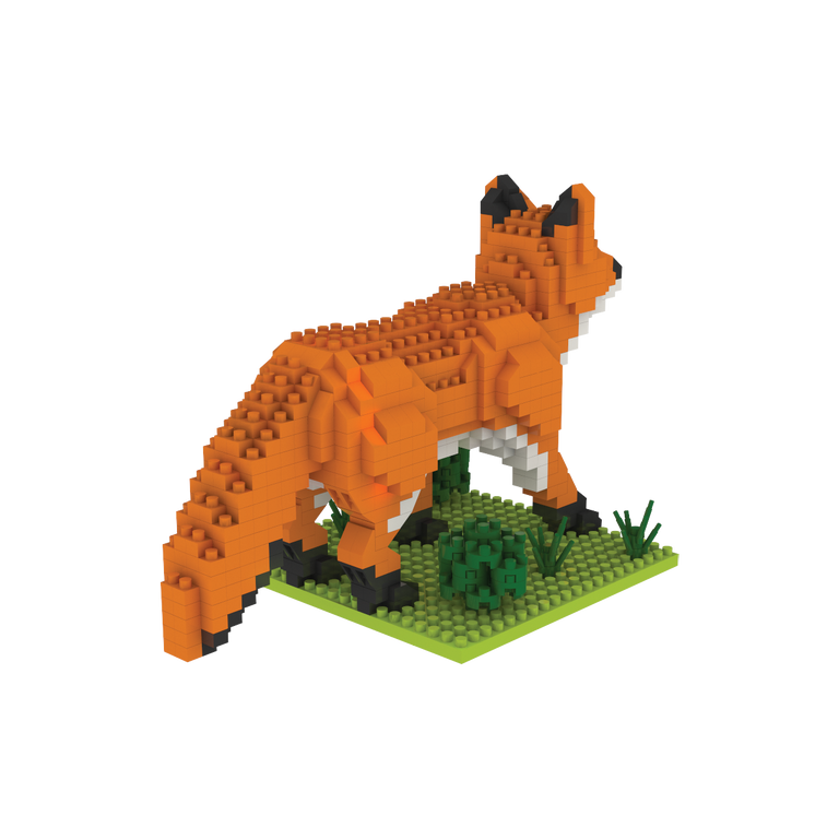 Red Fox Mini Block Set | TheMiniBlock.com
