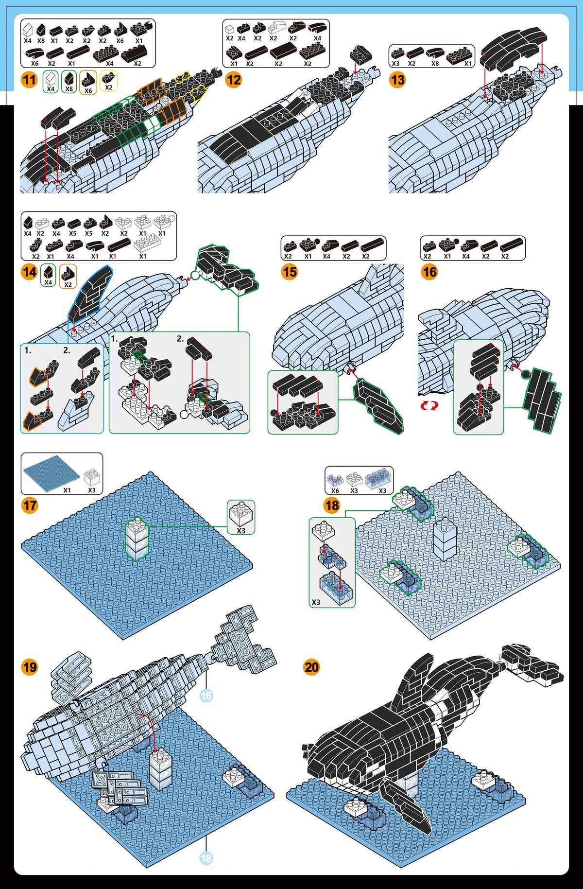 Orca Mini Block Set | TheMiniBlock.com