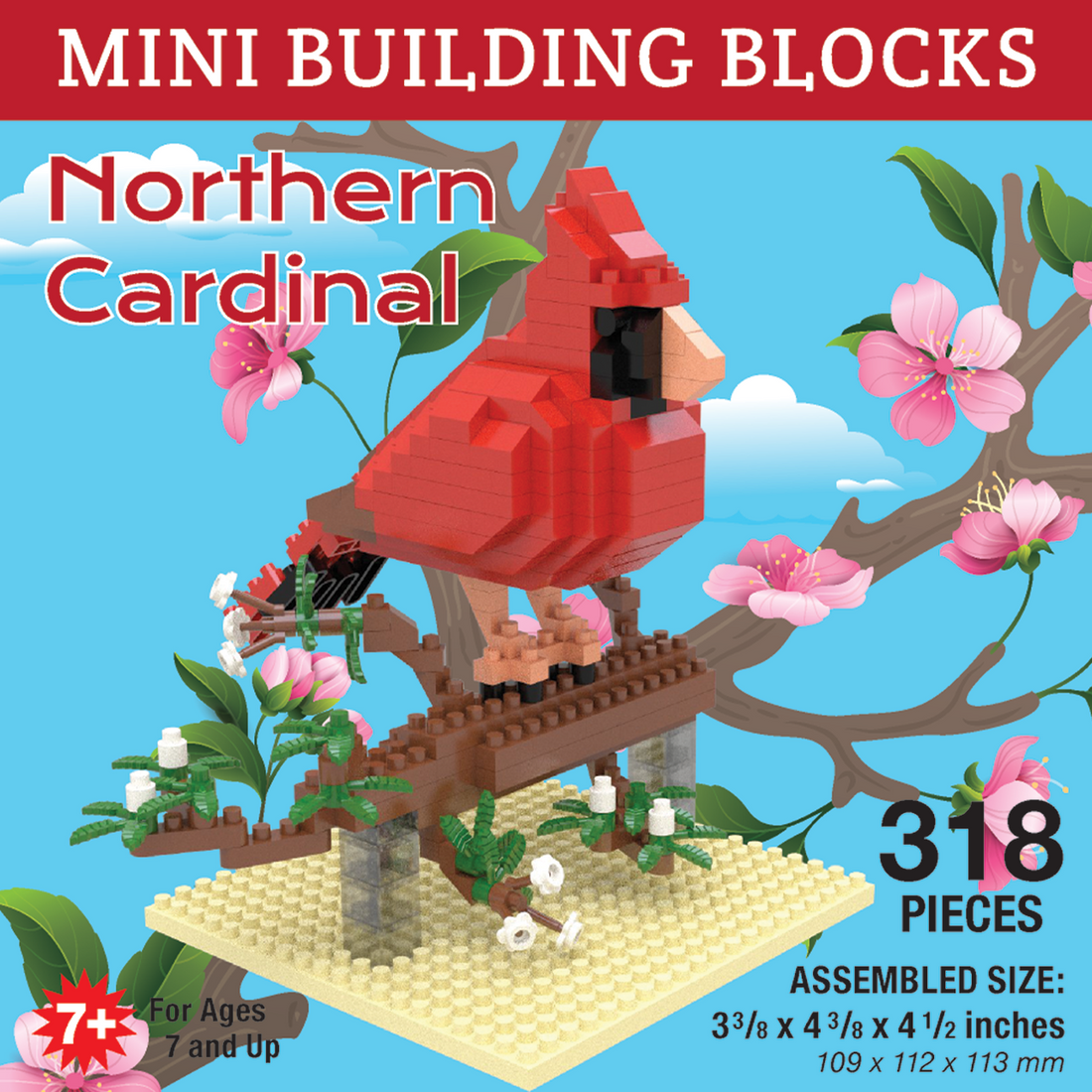Cardinal Mini Block Set | TheMiniBlock.com