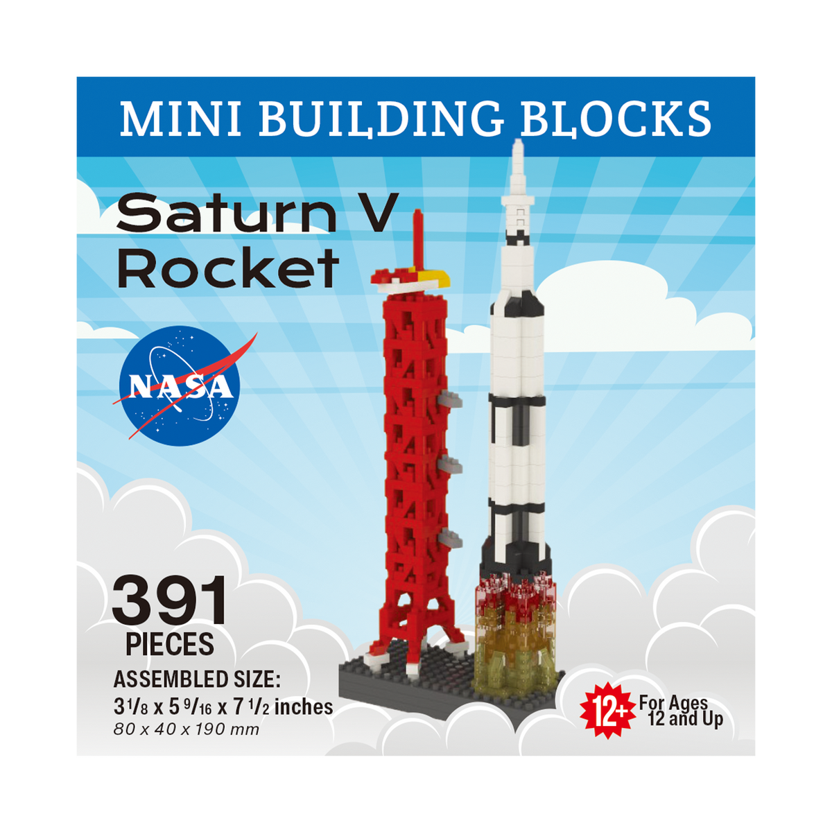 Saturn V Rocket Mini Block Set | TheMiniBlock.com