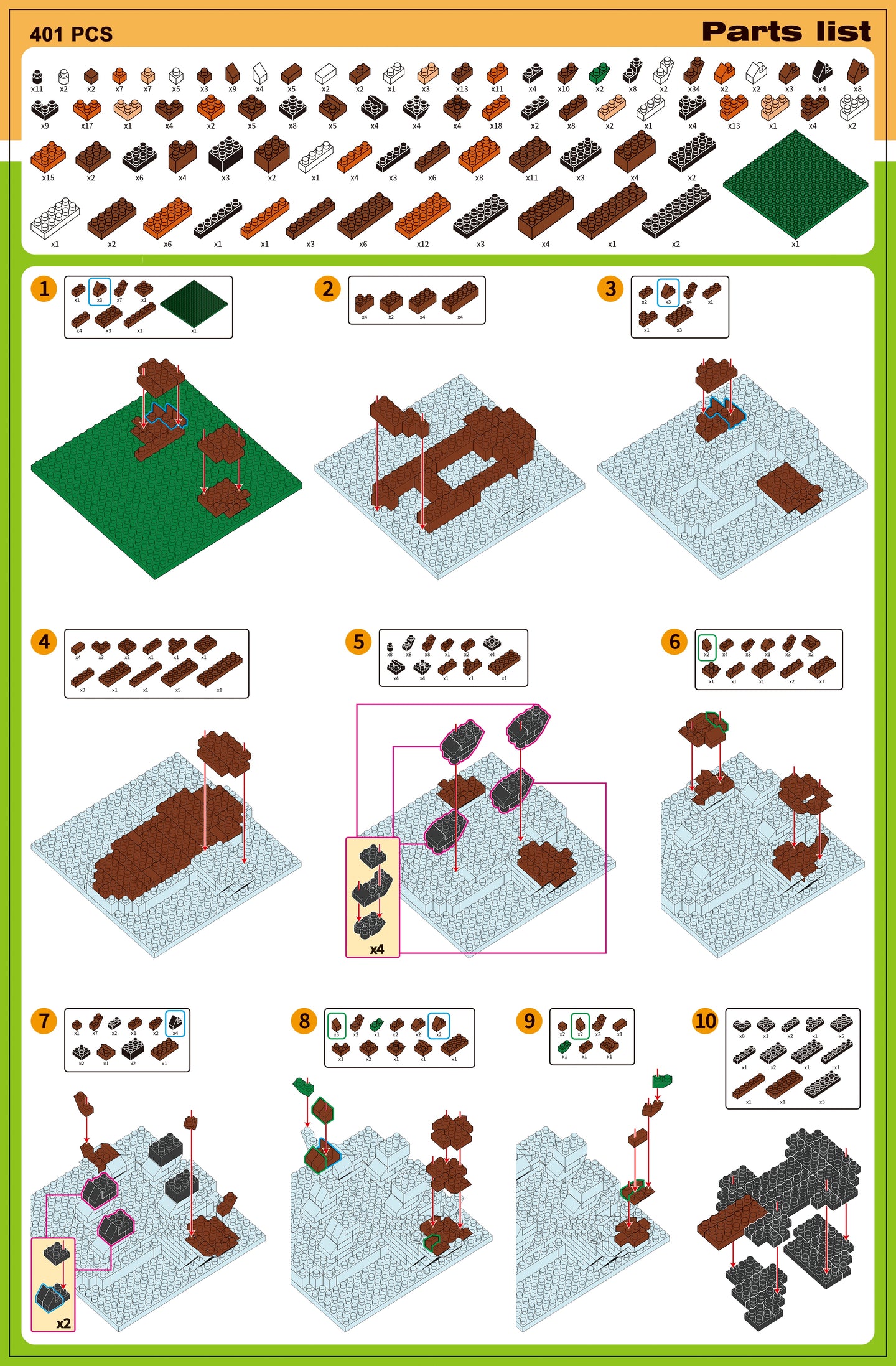 Red Panda Mini Block Set | TheMiniBlock.com