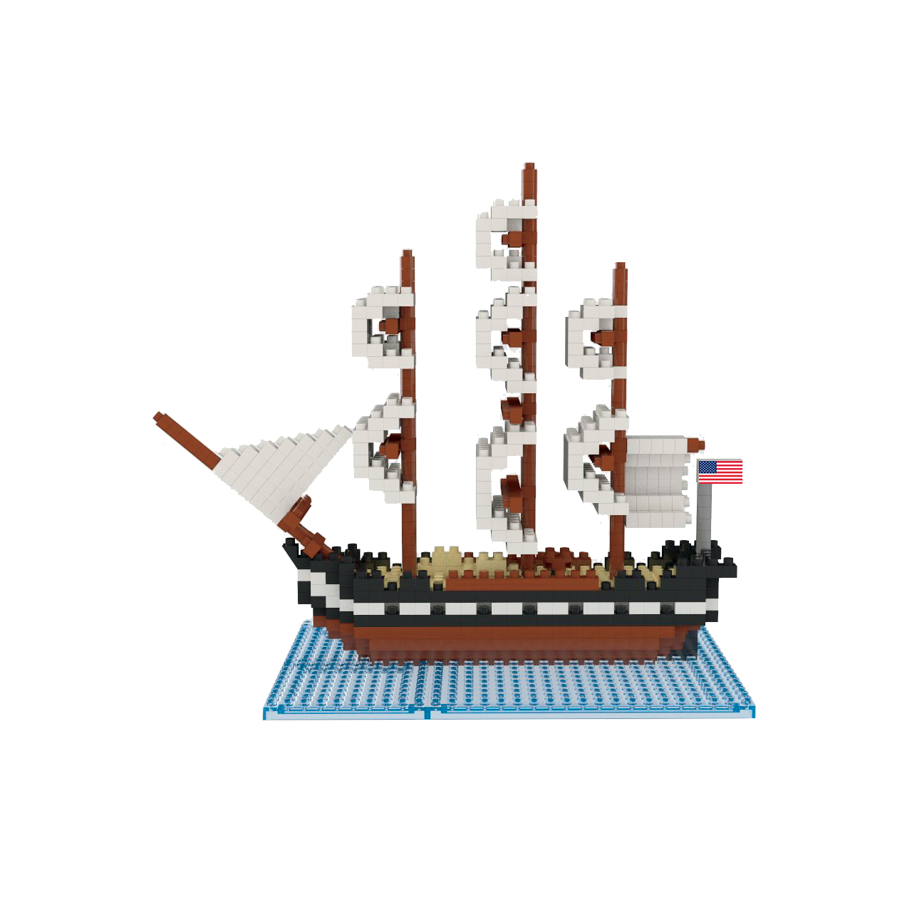 Boston USS Constitution Mini Block Set | TheMiniBlock.com