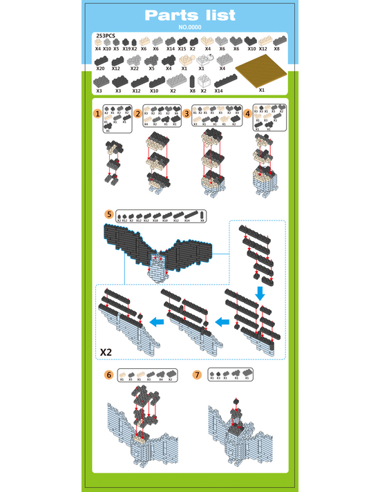 Bat Mini Block Set | TheMiniBlock.com