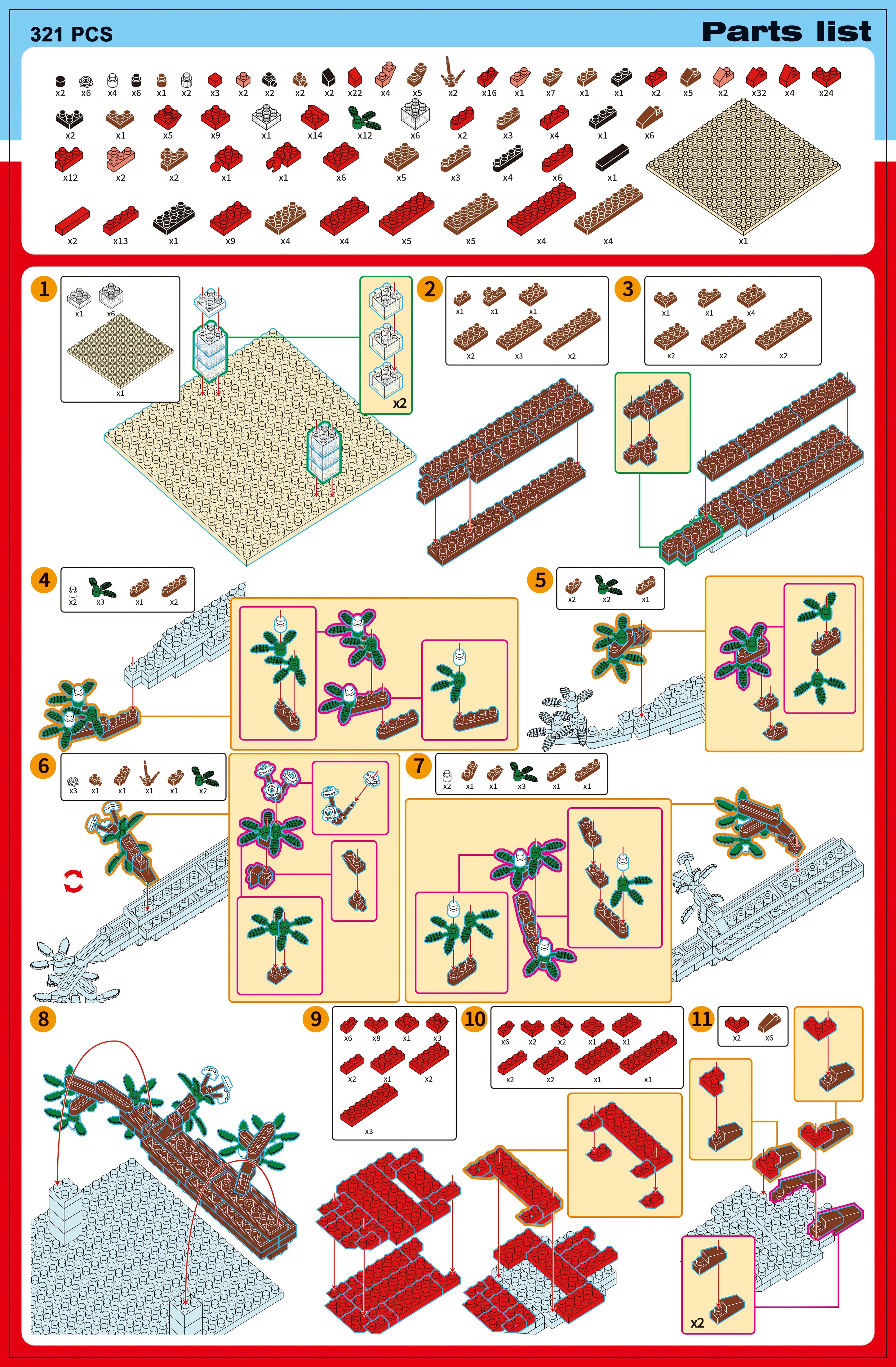 Cardinal Mini Block Set | TheMiniBlock.com